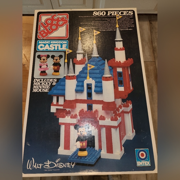 Loc Blocs | Toys | Vintage Walt Disney Magic Kingdom Castle 981 Loc ...